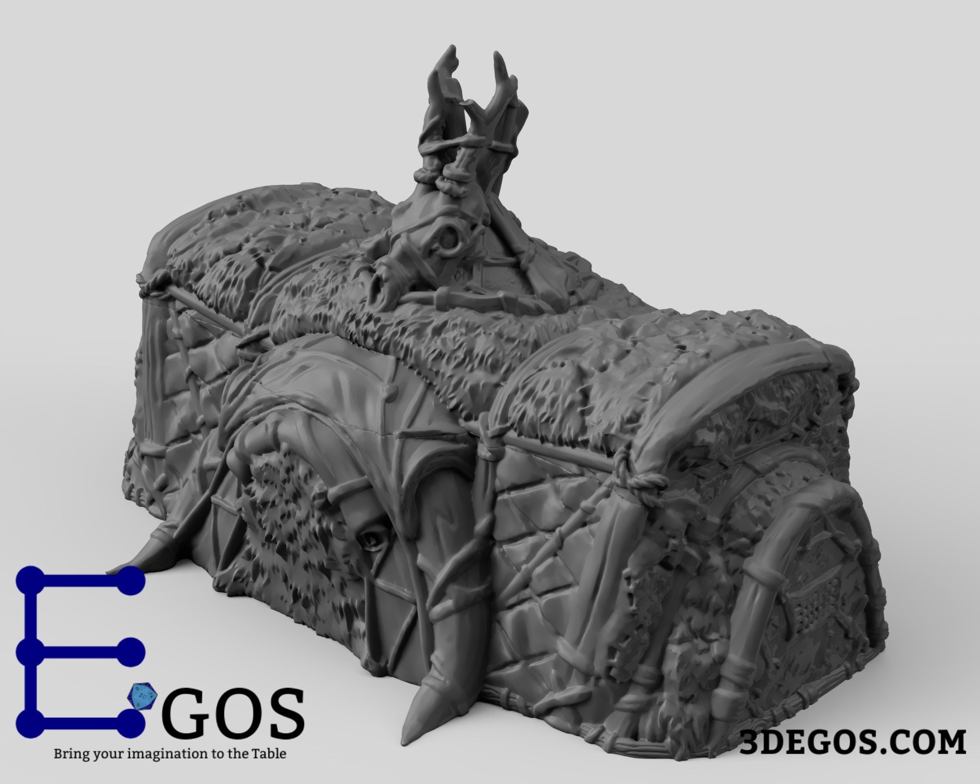 Wintertide Winter Chief Hut Dnd Miniature Terrain for Dungeons and ...