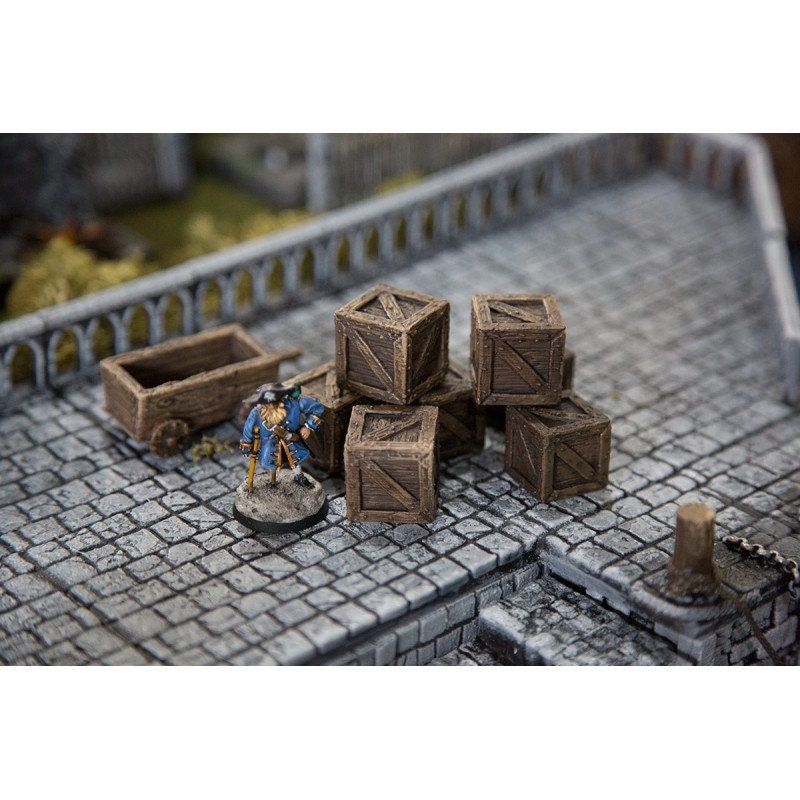 Winterdale Ship Dock Dnd Miniature Terrain for Dungeons and Dragons, D ...