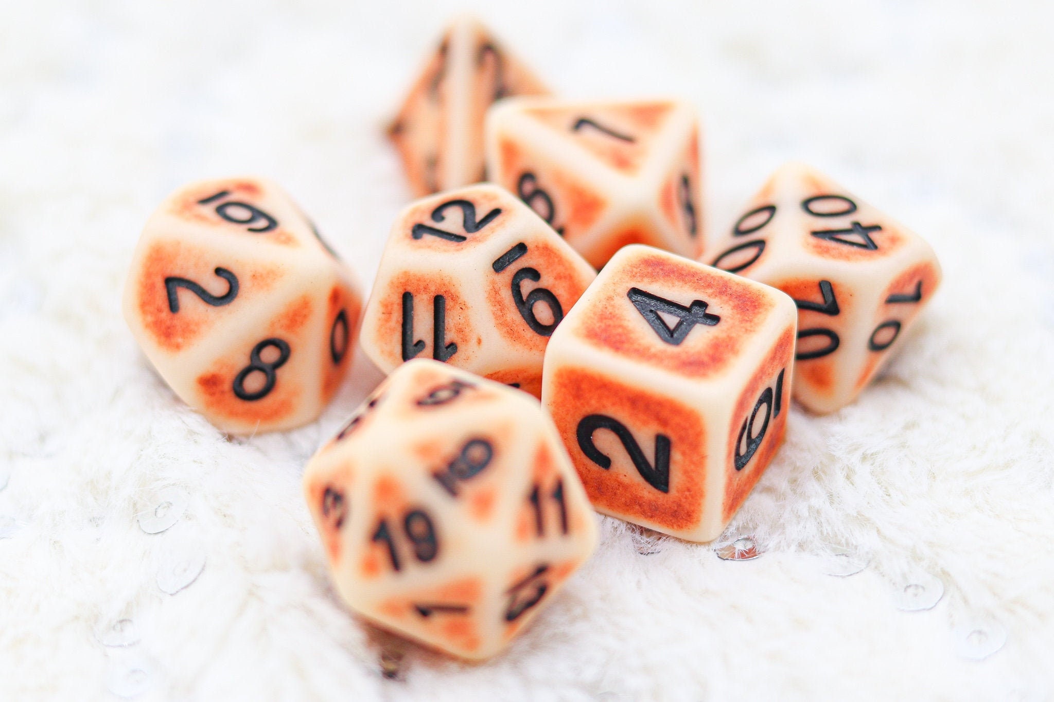 Bone of Skeleton Dnd Dice Set for Dungeons and Dragons D&D | Etsy