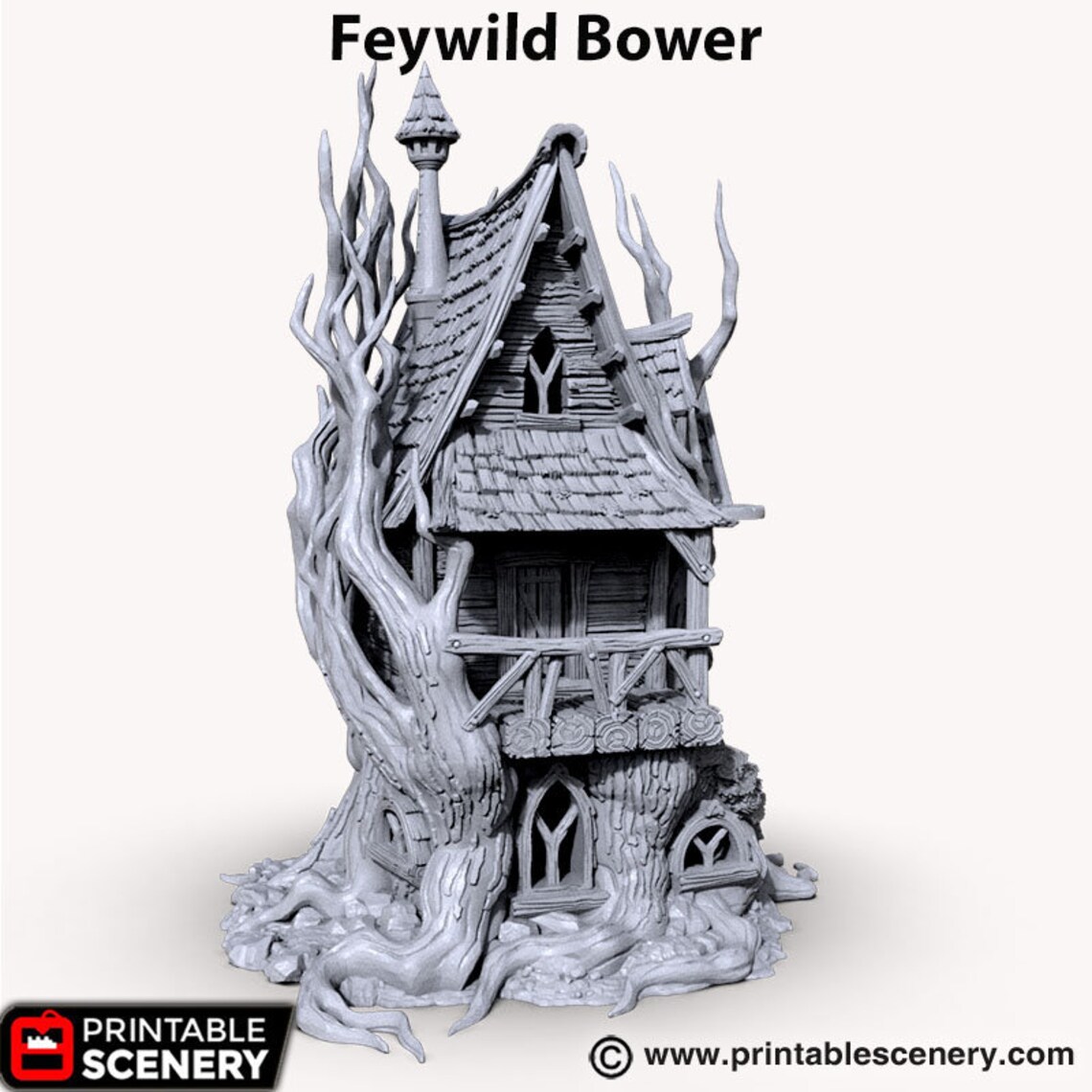 Shadowfey Feywild Bower Dnd Miniature Terrain for Dungeons and Dragons ...