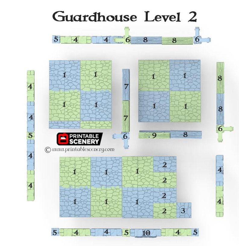 Guard House Modular Tiles Dnd Miniature Terrain Dungeons and - Etsy
