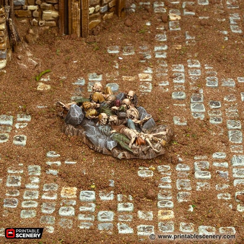 Corpse Piles Set Dnd Terrain, Dungeons and Dragons Terrain, Cities of ...