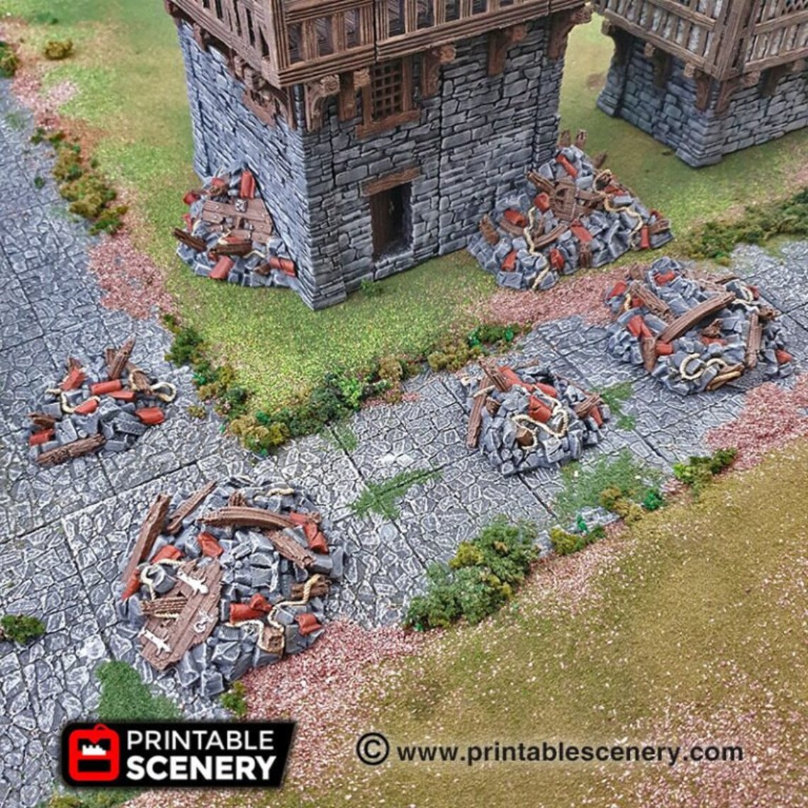 Dnd Terrain Clorehaven Rubble - Fantasy Goblin Dwarve Elves and Demons ...