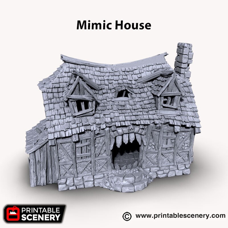 Shadowfey Mimic House Dnd Miniature Terrain for Dungeons and - Etsy ...