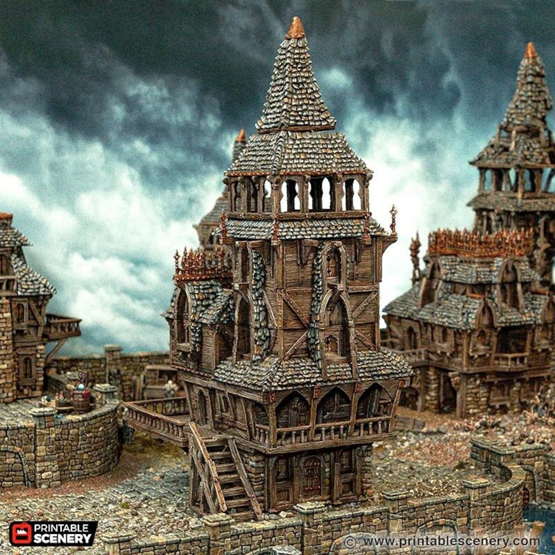 City Watch Headquarters Dnd Miniature Terrain, Dungeons and Dragons ...