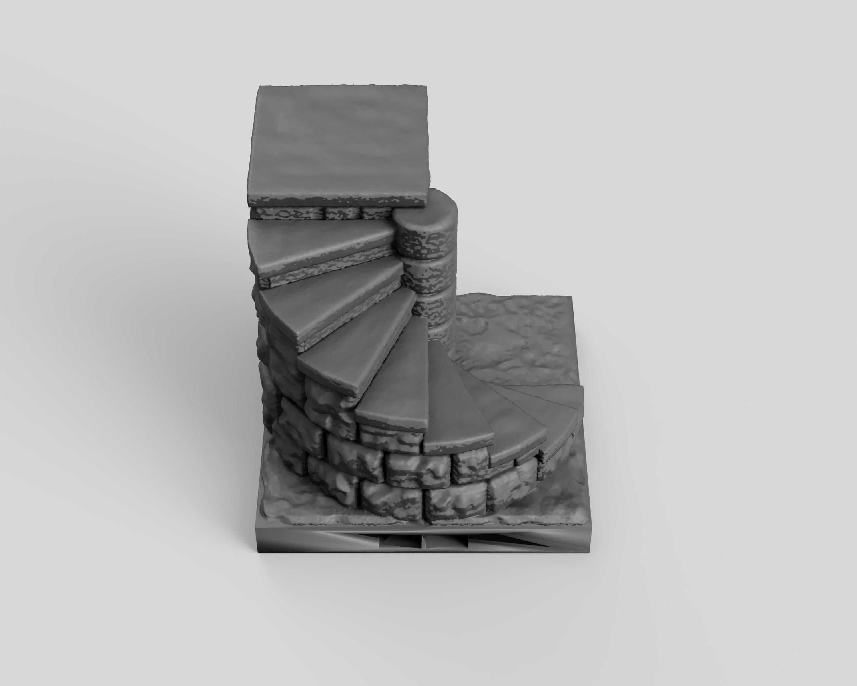 Dungeon Round Spiral Stair Wall Dnd Dragonlock Tiles Terrain for ...