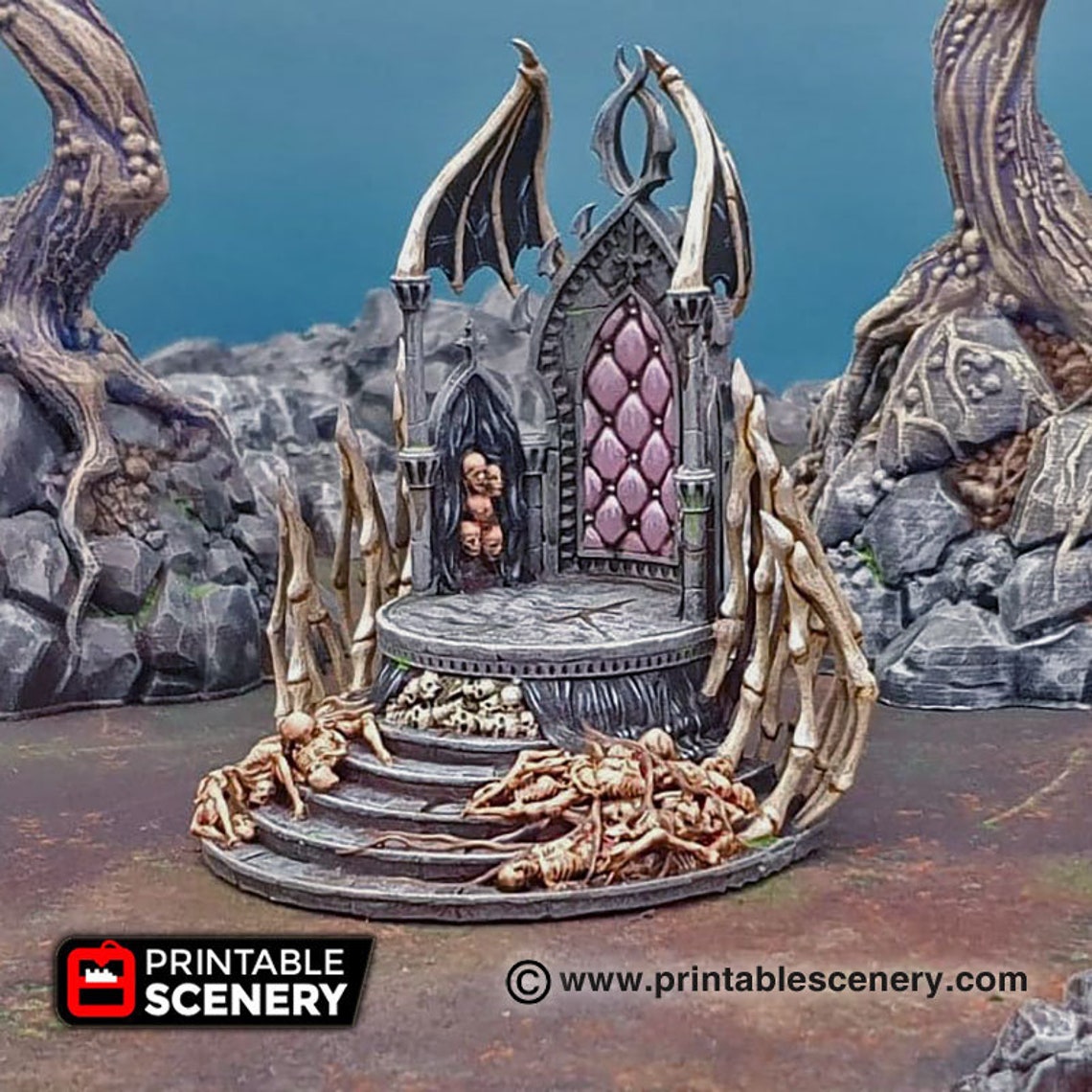 Shadowfey Shadow Throne Dnd Miniature Terrain for Dungeons and Dragons ...