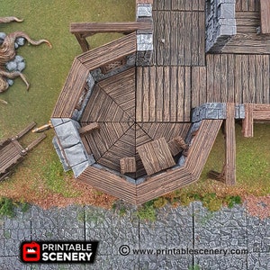 Manor Inn Tavern Modular Tiles Dnd Miniature Terrain, Dungeons and ...