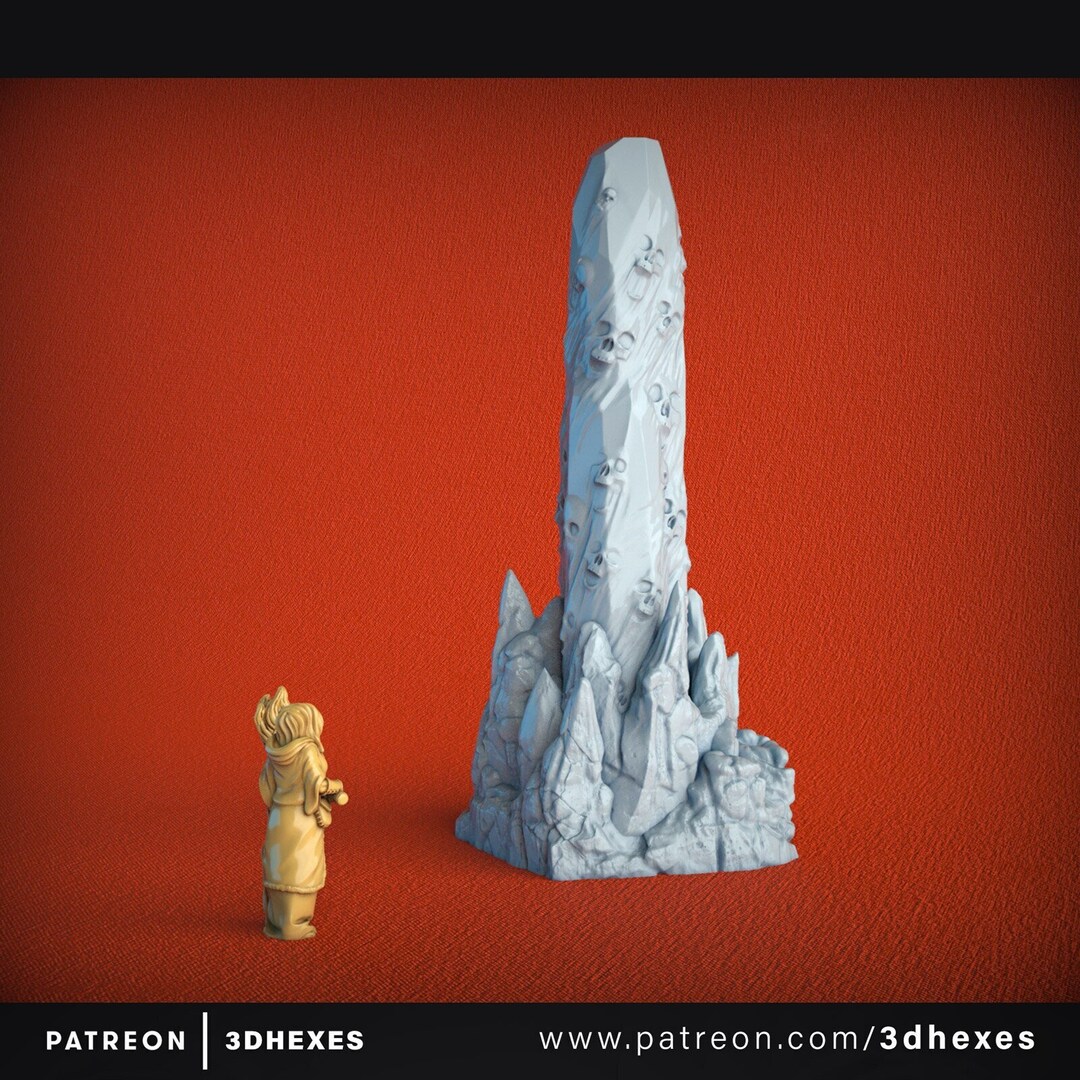 Wailing Crystal Pillar Dnd Miniature Terrain for Dungeons and Dragons ...
