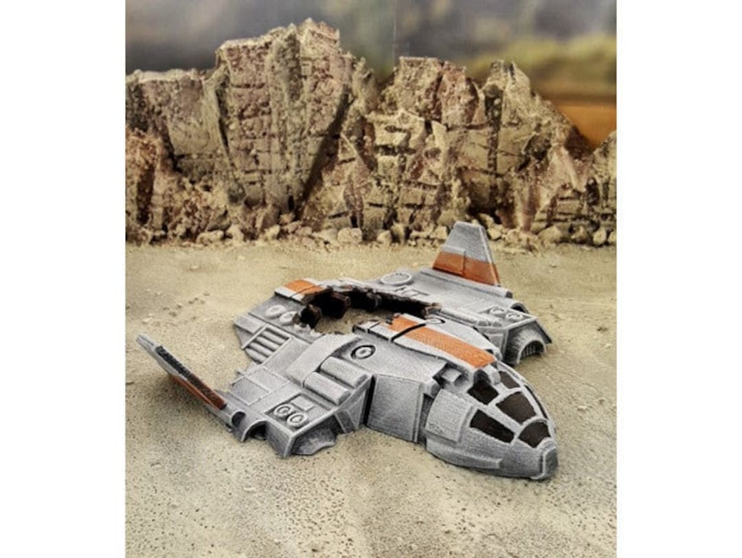 28mm Legion Imperial Assault Starship Wreck Spaceship B Wargaming ...