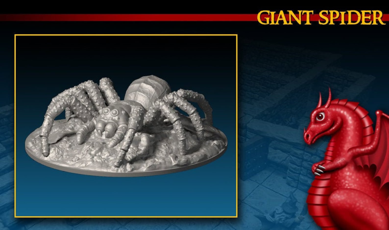 Dnd Miniature Giant Spider Dnd Pathfinder Pathfinder - Etsy