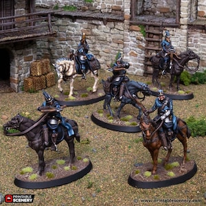 Mounted Fusiliers and Crossbowmen Set Dnd Terrain for Dungeons and ...