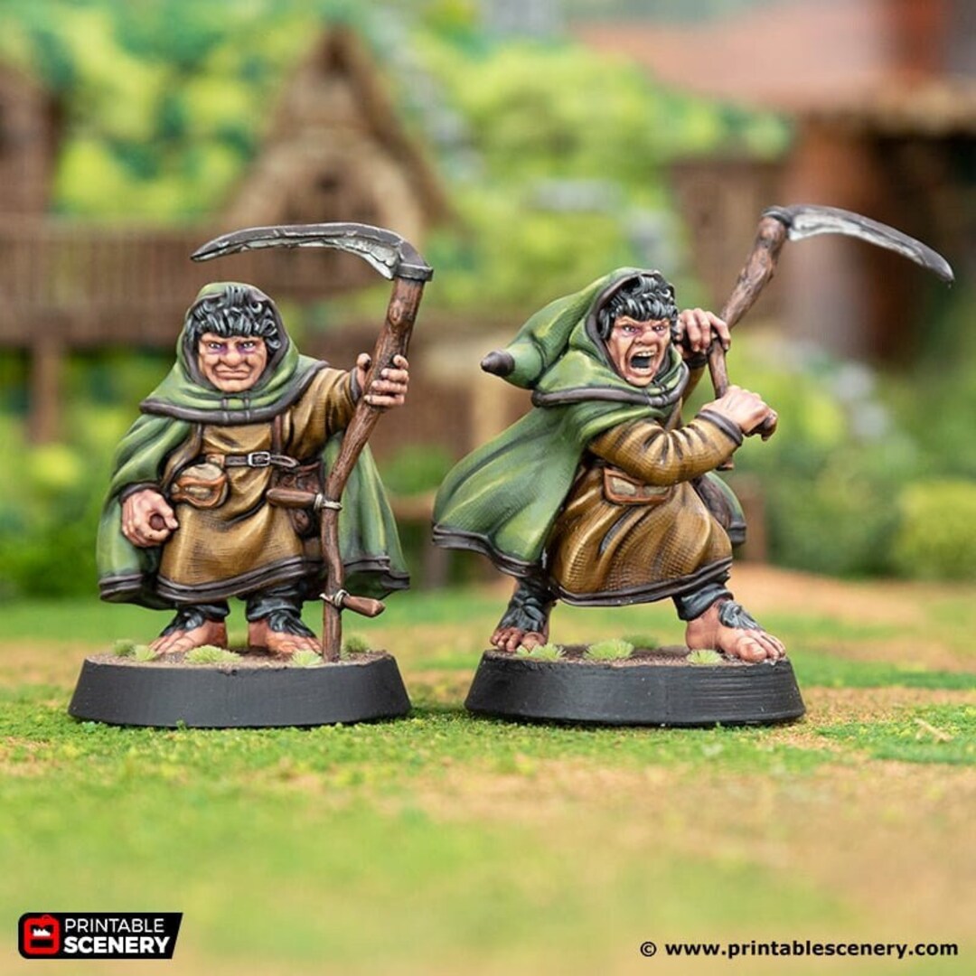 Grover Stumpley Halfling Dnd Miniature Terrain Set, Resin Miniature ...