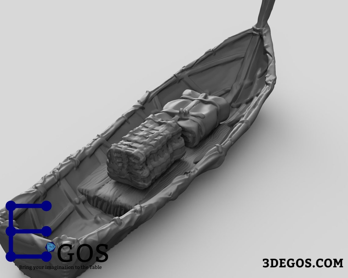 Wintertide Fishing Boat Dnd Miniature Terrain for Dungeons and - Etsy