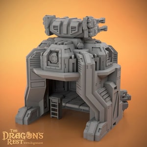 Modular Turret Bunker 40k Terrain for Sci Fi, Dungeons and Dragons, Dnd ...