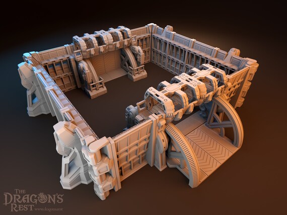 28mm Wargaming Defense Gate and Wall Terrain Star Wars | Etsy