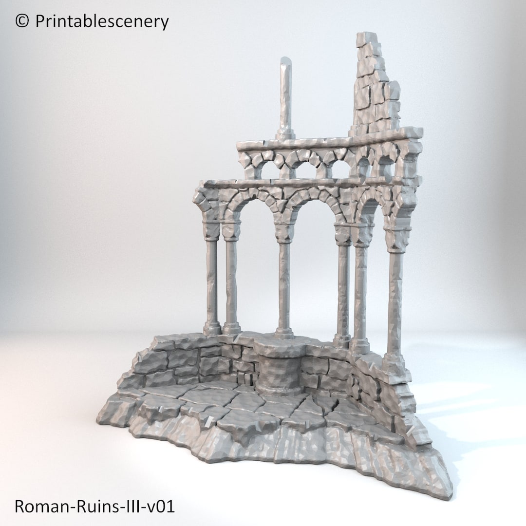 Roman Ruins Ver.1 Dnd Miniature Terrain for Dungeons and Dragons, D&D ...