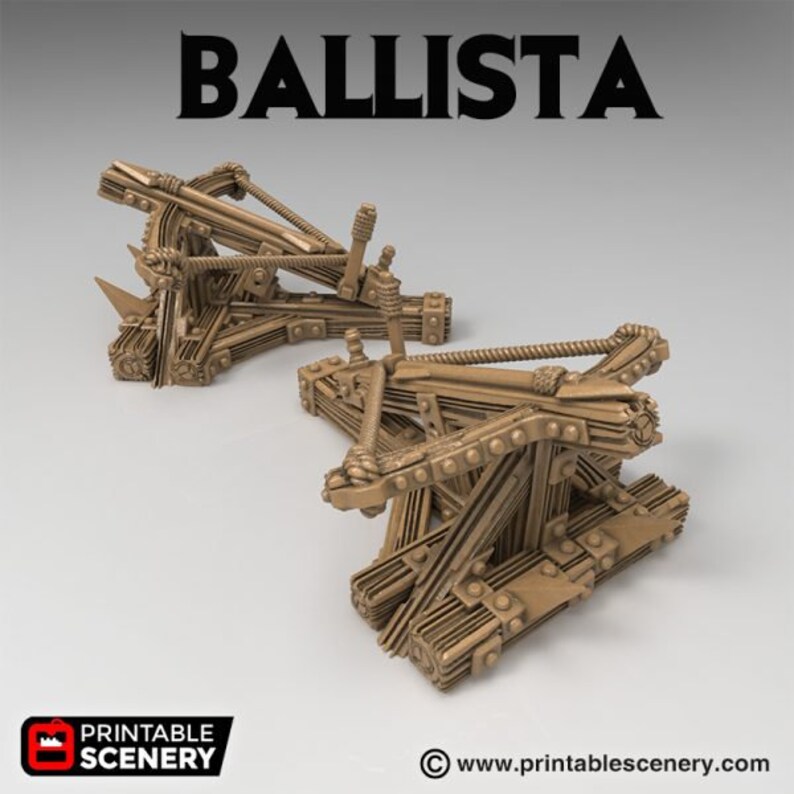 Dwarves, Elves and Demons - Dnd Terrain Ballista Weapon | Dnd 28mm ...