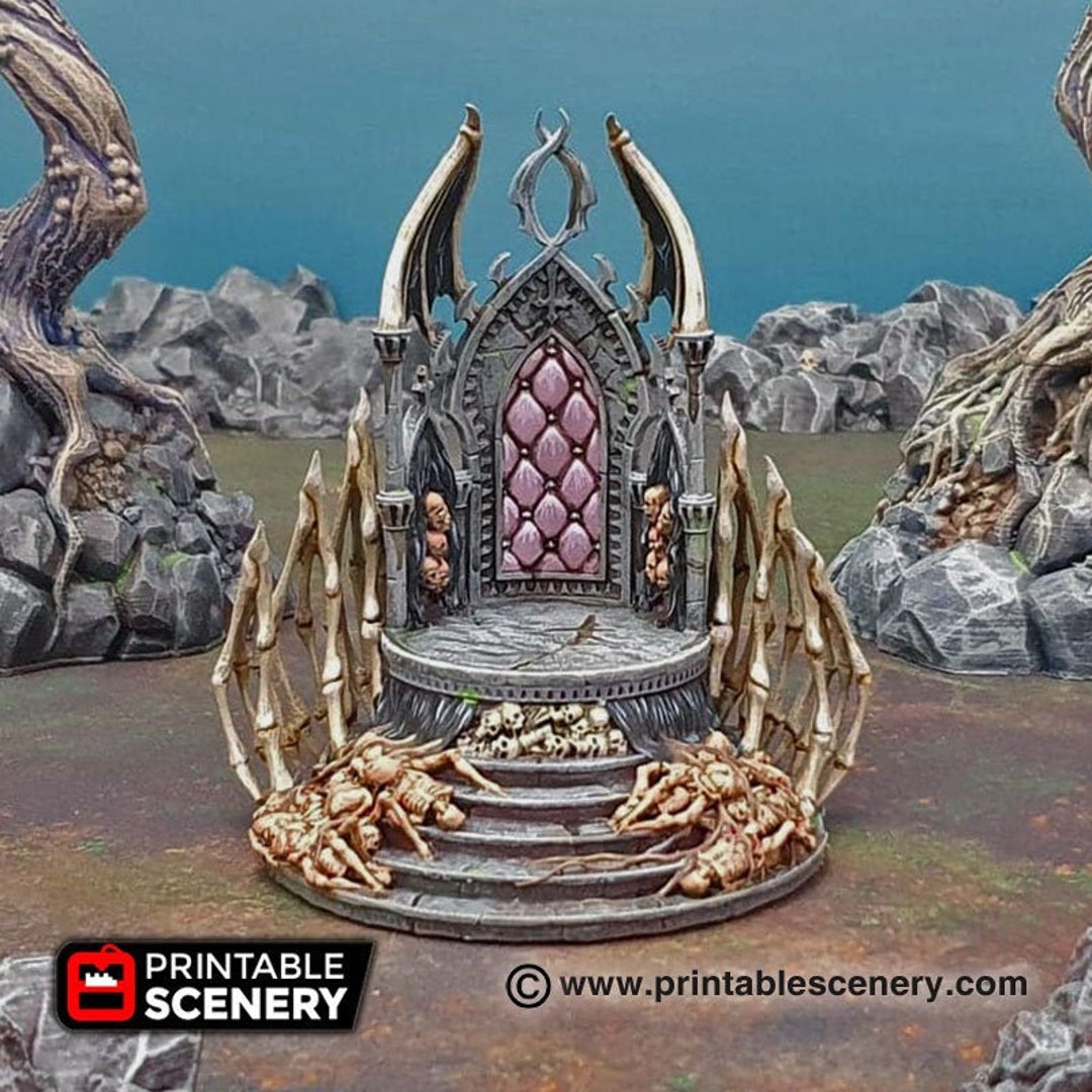 Shadowfey Shadow Throne Dnd Miniature Terrain for Dungeons and Dragons ...