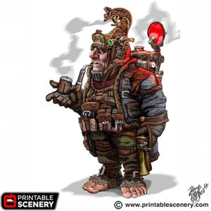 Barrel Rider Captain Dwarf Dnd Miniature Terrain Set, Resin Miniature ...