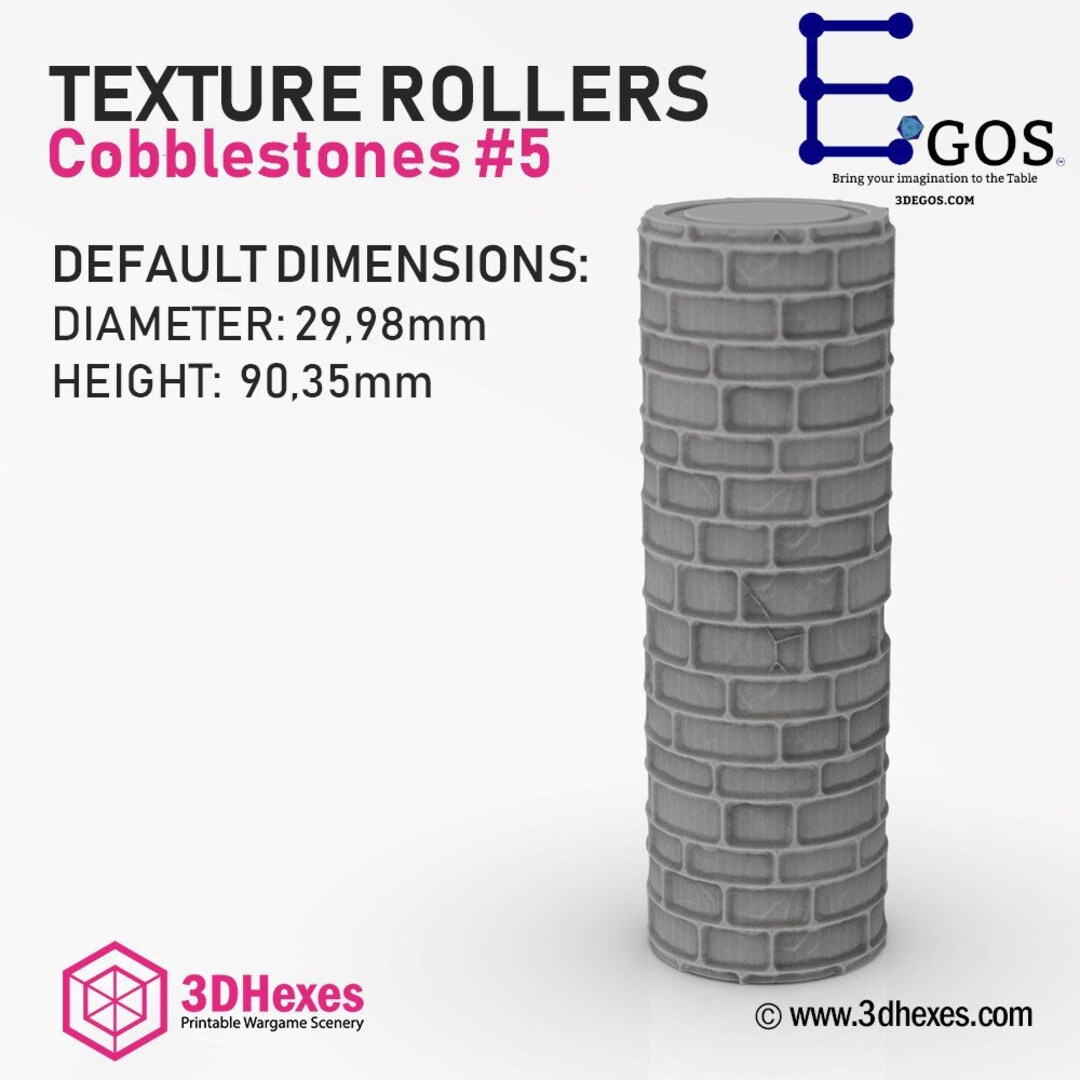 Cobblestone Texture Roller Ver.e, Rolling Pin, Battle Mat, Dnd Terrain ...