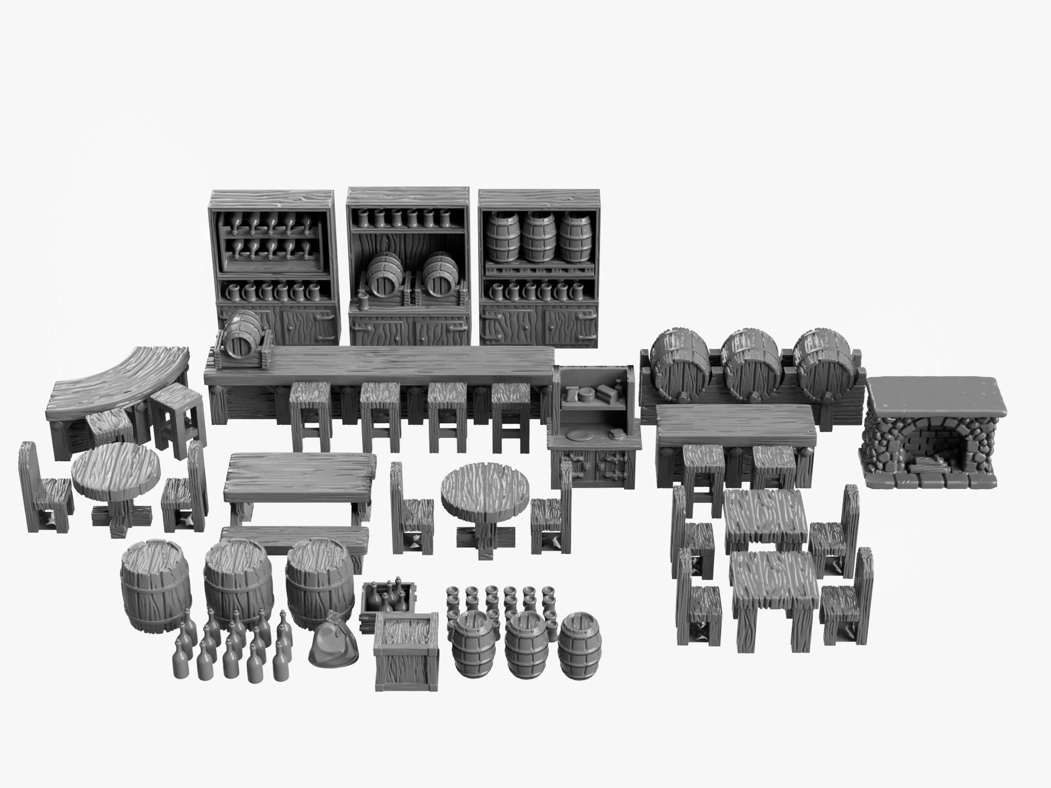 Tavern Bar DnD Miniature Terrain Dungeons and Dragons D&D | Etsy