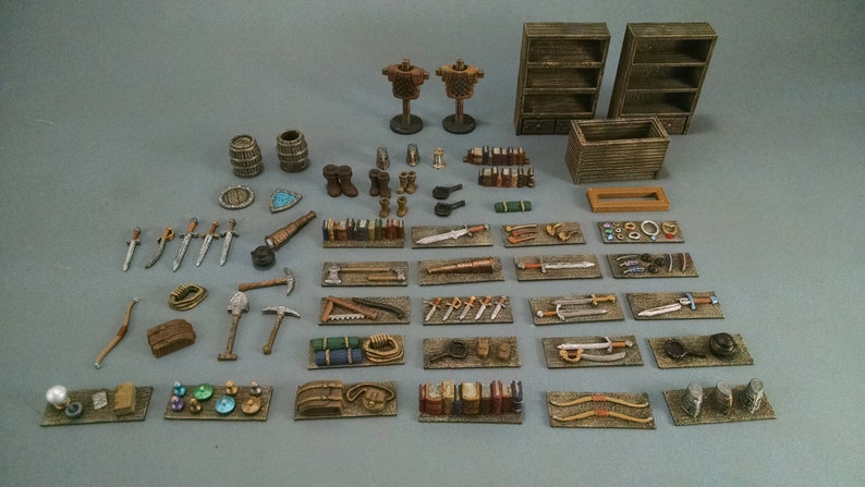 General Store Shelf Modular Dnd Miniature Terrain, Dungeons and Dragons ...