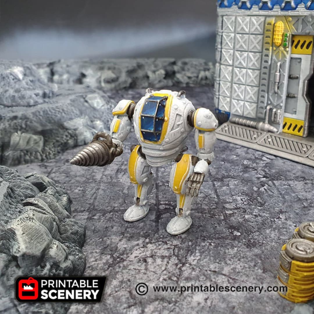 Drill Mech Sanctuary-17 for Fallout Star Wars Legion Terrain, Gaslands ...