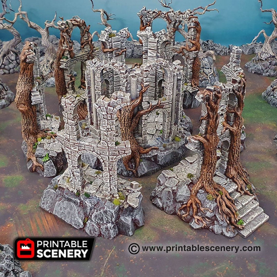 Shadowfey Court of the Shadow King Dnd Miniature Terrain for - Etsy