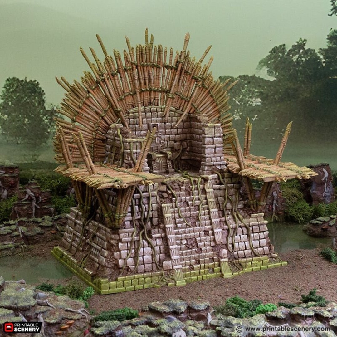 Gloaming Swampy Bamboo Throne Dnd Miniature Terrain, Dungeons and ...