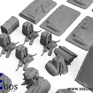Adventure Camp Set Dnd Miniature Terrain for Dungeons and Dragons ...