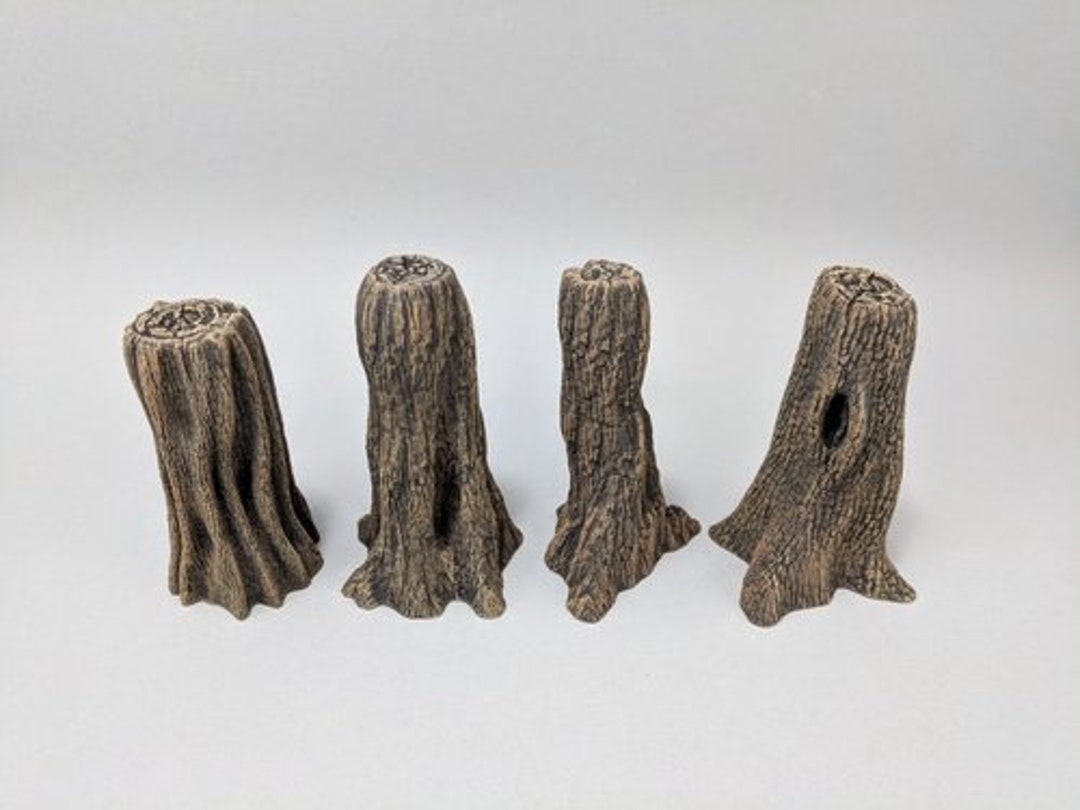 4 Forest Trees Dnd Miniature Terrain, Dungeons and Dragons, D&D ...