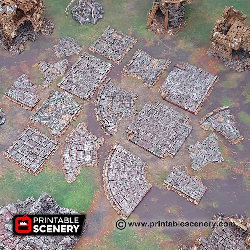Shadowfey Roads of Ruin Dnd Miniature Terrain for Dungeons and - Etsy