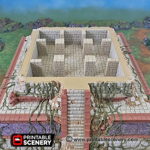 Ancient Pyramid of K’aas Dnd Miniature Terrain, Dungeons and Dragons ...