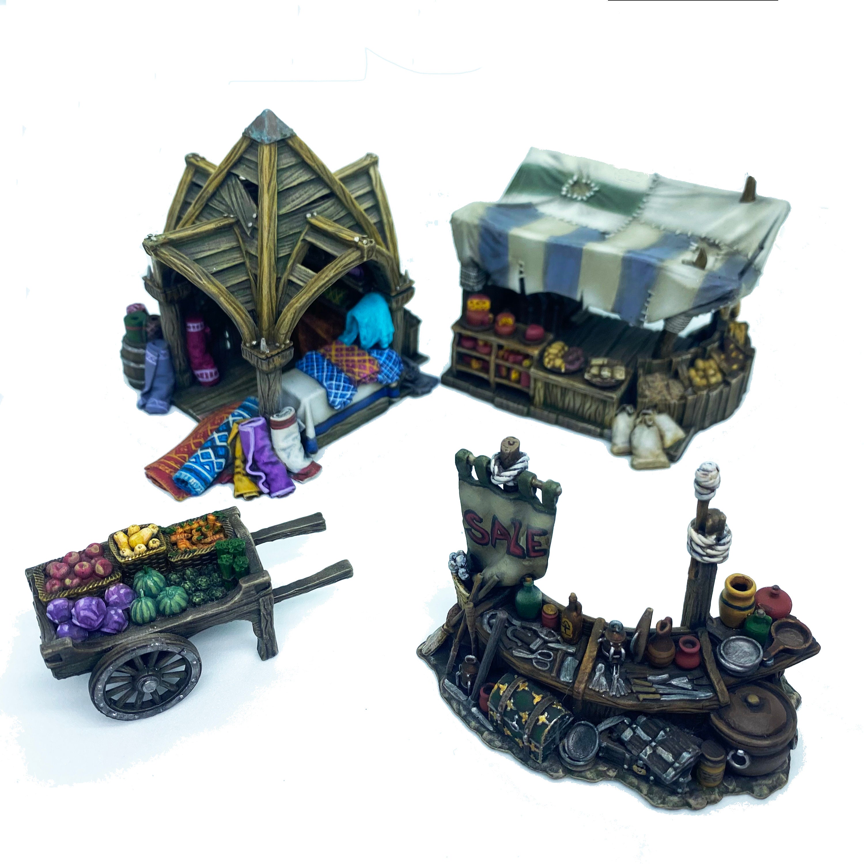 Torbridge Cull Market Stalls Dnd Miniature Terrain for Dungeons and ...