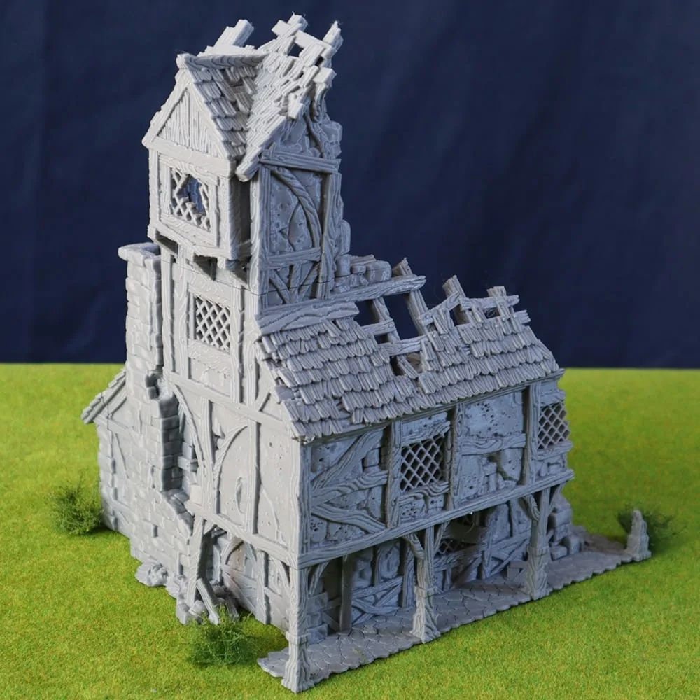 Ruined Mansion Dnd Miniature Terrain for Dungeons and Dragons - Etsy Canada
