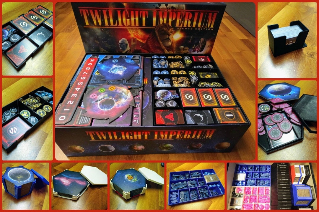Twilight Imperium 4 Organizer Board Game + Prophecy of Kings Expansions ...