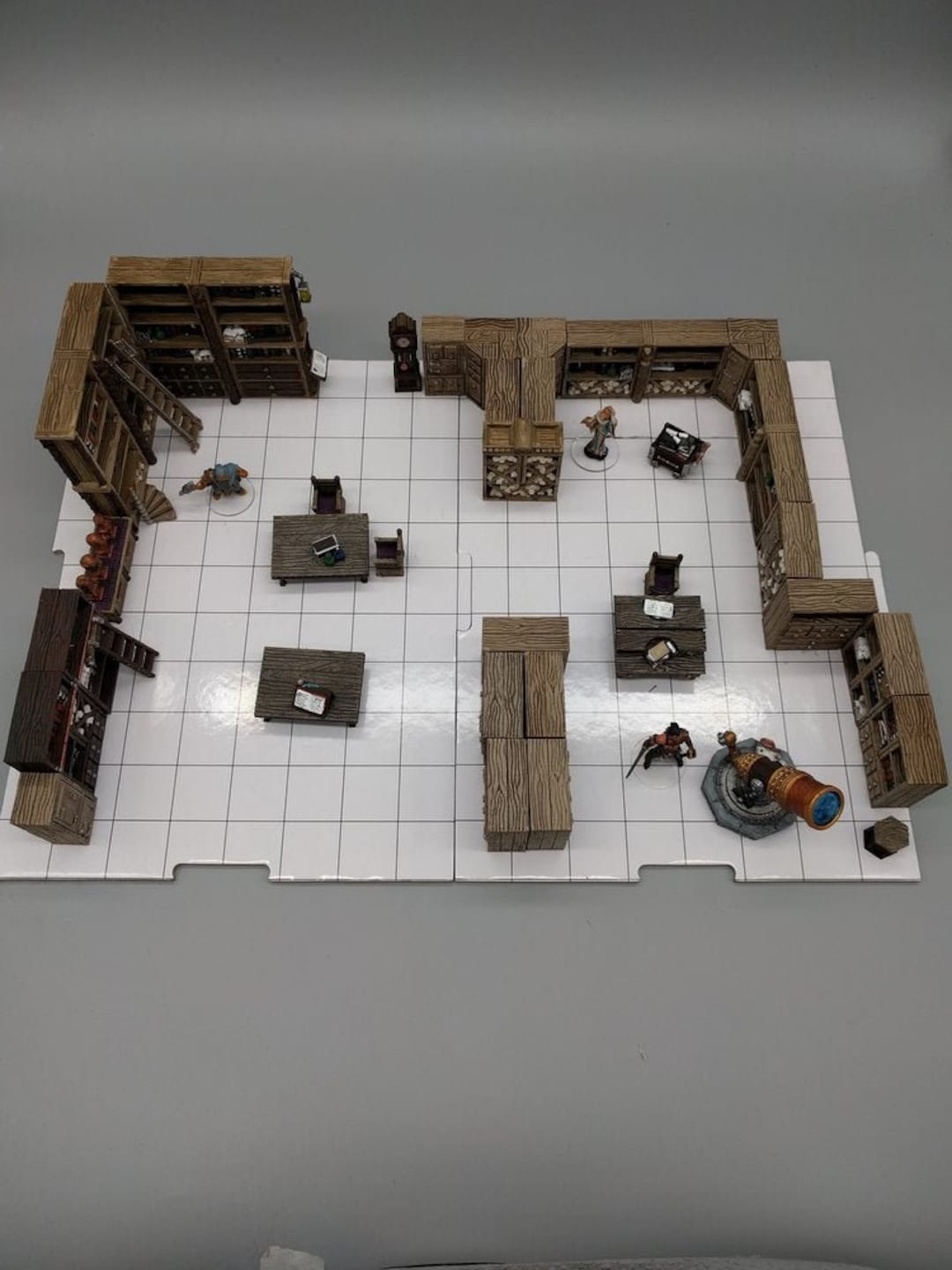 Library Modular Shelves Furniture Dnd Miniature Terrain | Dungeons and ...