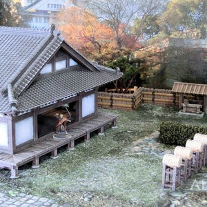 Japan Samurai Dojo Set Dnd Miniature Wargaming Terrain for Dungeons and ...