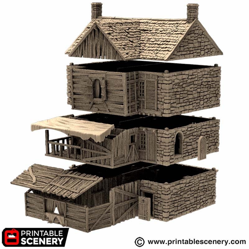 Slums of Flea Bottom No2 Dnd Terrain for Dungeons and Dragons - Etsy