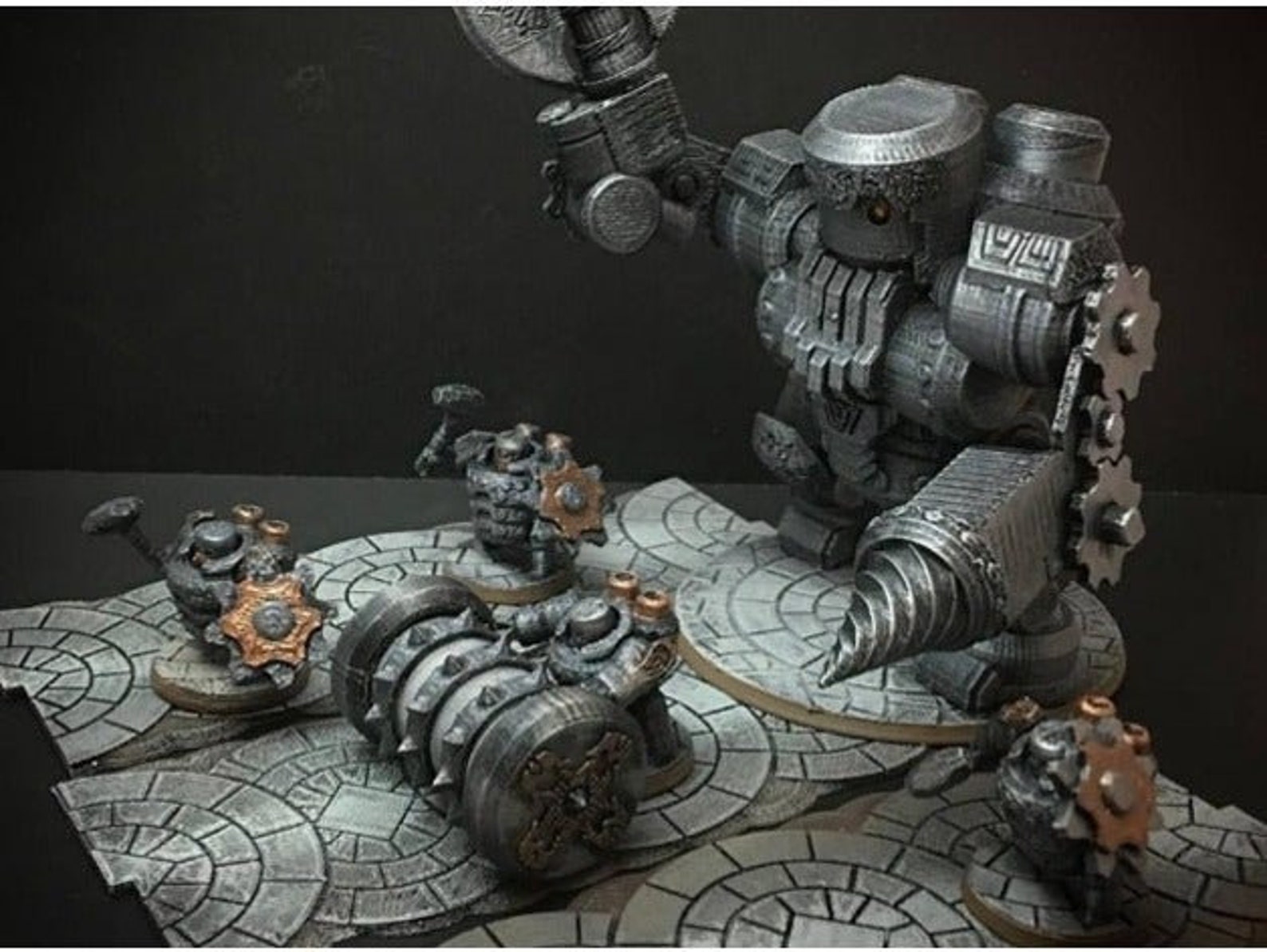 28mm | 32mm Giant Dwarf Golem Dnd Miniature Pathfinder Miniature | Dnd ...