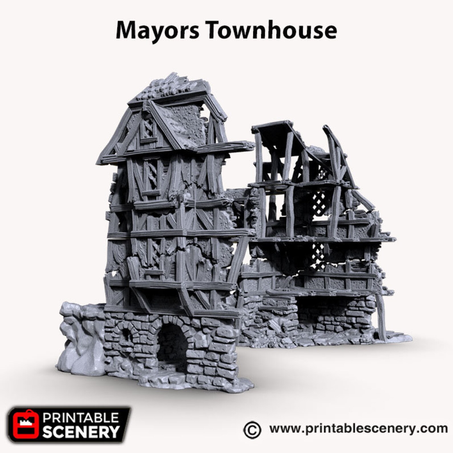 Shadowfey Mayors Townhouse DnD Miniature Terrain for Dungeons | Etsy