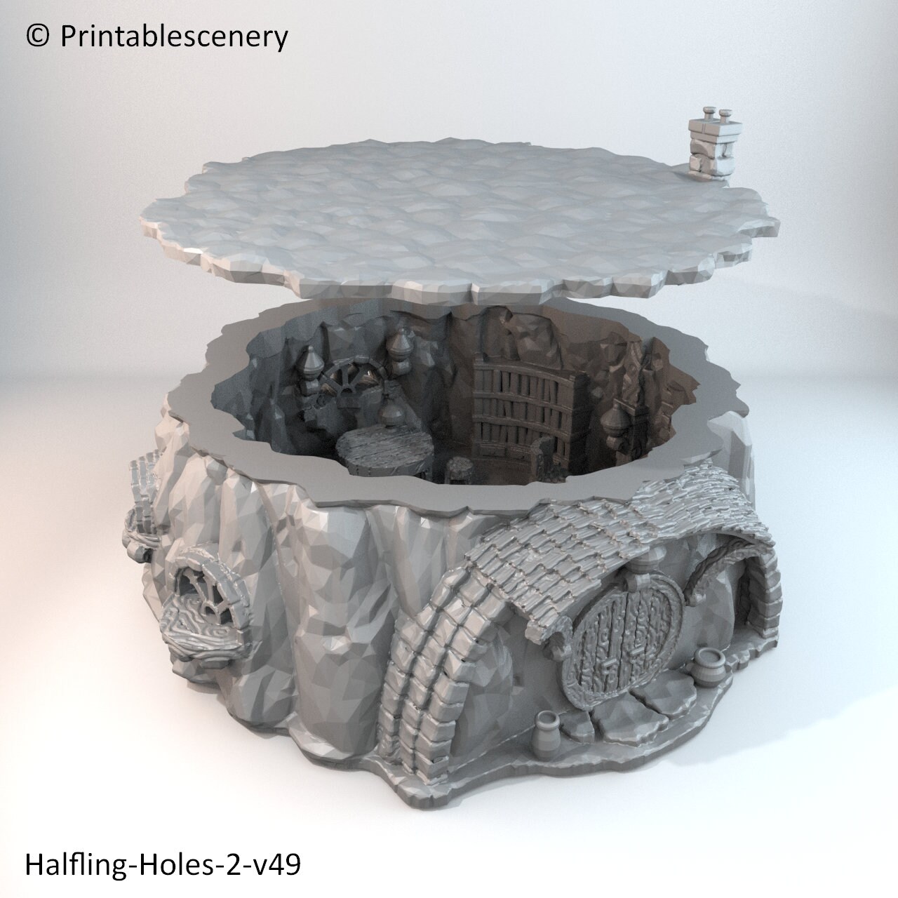 Halfling Hole Dnd Miniature Terrain for Dungeons and Dragons - Etsy