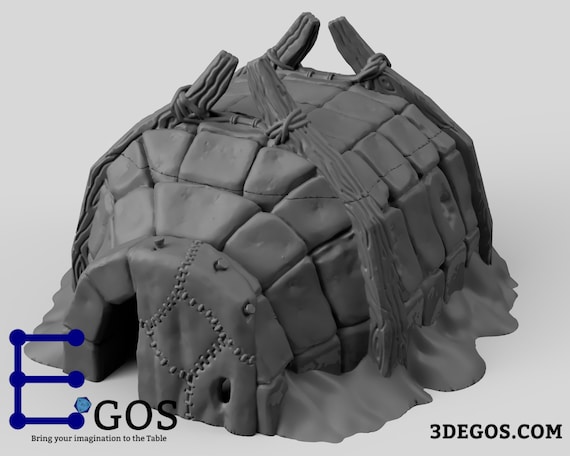 Wintertide Hunter Igloo Dnd Miniature Terrain for Dungeons and - Etsy