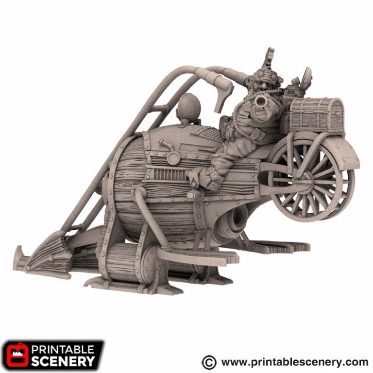 Rise of the Halflings Barrel Rider Bike Dnd Miniature Terrain | Etsy