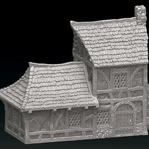 Small House Dnd Miniature Terrain 15mm 28mm 32mm | D&D, Dungeons and ...