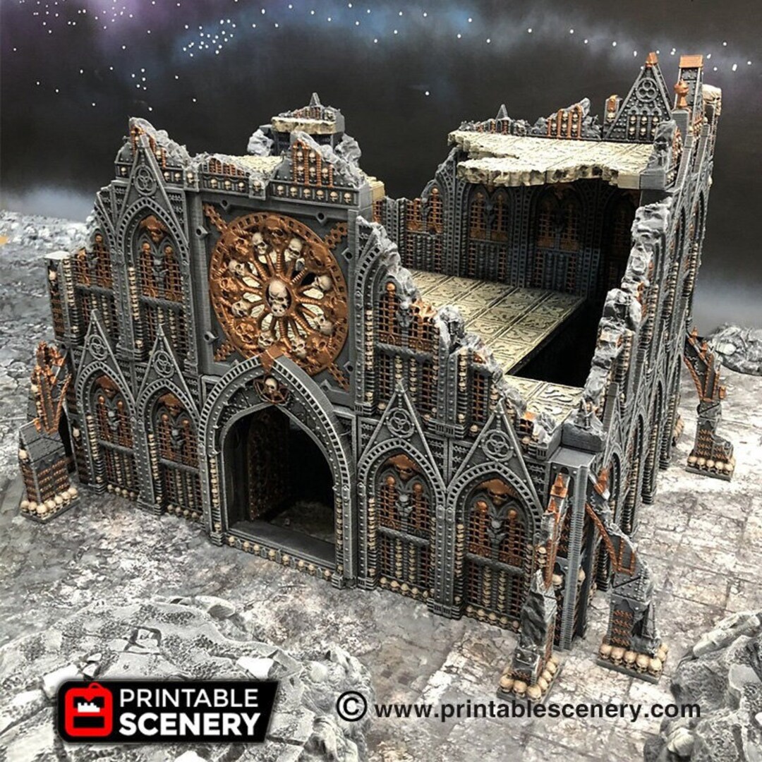 Demon Cathedral Ruins Dnd Terrain for Dungeons and Dragons Terrain, D&D ...