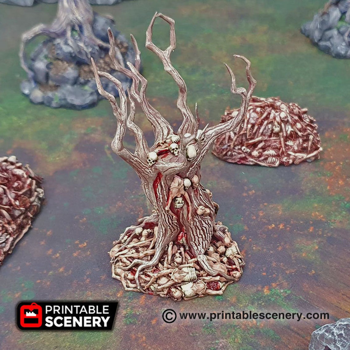 Shadowfey Blood Trees Dnd Miniature Terrain for Dungeons and | Etsy