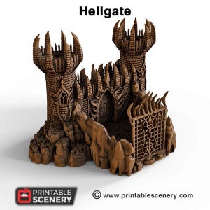 Dnd Terrain Hellgate - Dwarves Elves and Demons | 28mm 32mm 15mm ...
