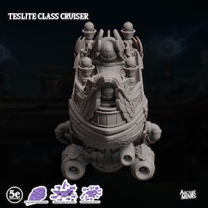 Teslite Class Cruiser Dnd Terrain, Dungeons and Dragons, Dnd Miniature ...